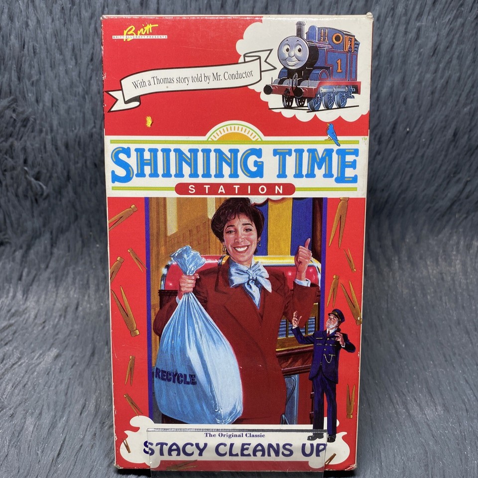Shining Time Station Thomas The Train Stacy Cleans Up VHS Tape 1993 Kid ...