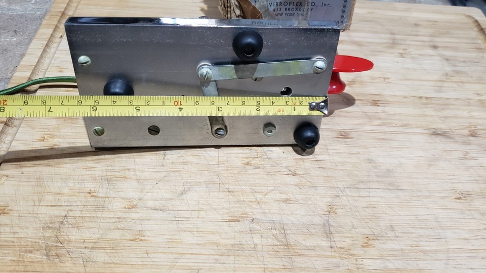 VTG Vibroplex lightning bug deluxe #160292 radio key morse code semi ...