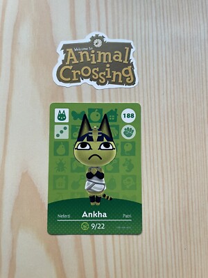 Ankha 188 Animal Crossing Amiibo Card Authentic Series 2 Mint Never ...