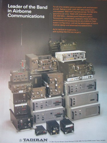 7/1982 PUB TADIRAN ISRAEL ELECTRONICS DEFENSE AIRBORNE COMMUNICATIONS ...
