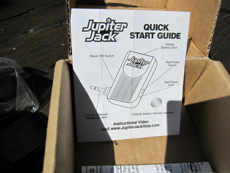 Jupiter Jack, car radio into speaker phone hands free cell phone ...