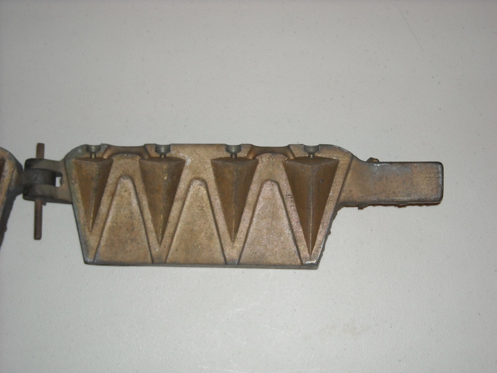 Antique / Vintage Cast Iron / Brass / Brass Plated ? Lead Sinker ...