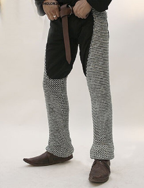 Chain Mail Leggings Chain Mail Crossover Leggings With Pockets