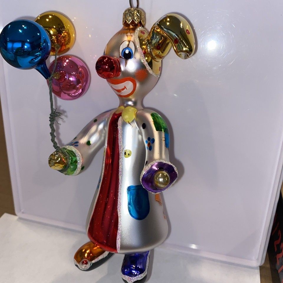 RARE CHRISTOPHER RADKO BUBBLES THE CLOWN 94-267-0 Blown Glass 6” 1994 ...