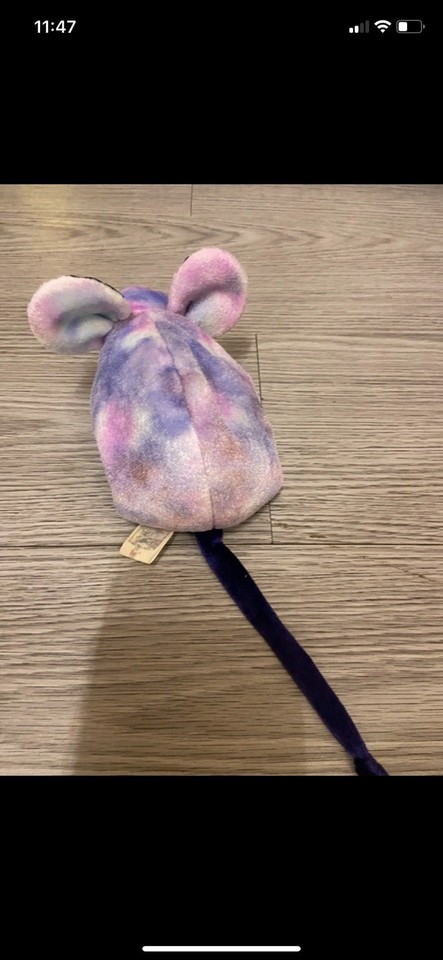 TY Beanie Baby Purple Zodiac Rat with Label Vintage 2000 Retro Retired ...