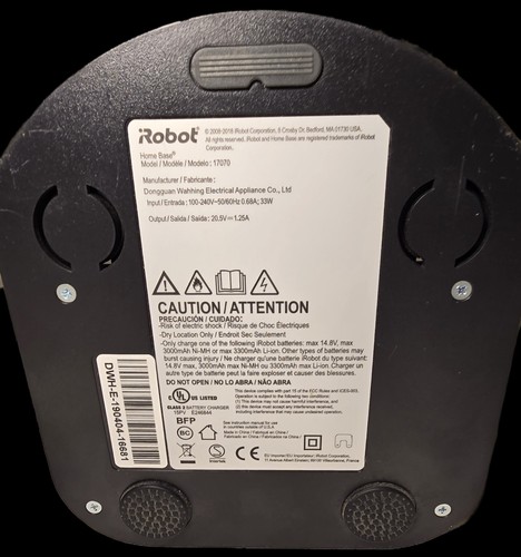 iRobot Roomba Home Base Charging Dock Model 17070 | eBay