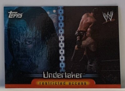 Undertaker 2006 Topps WWE Restricted Access BLUE FOIL | eBay