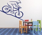 Wall Vinyl Sticker Decal Mountain Bike Racer Rugged Terrain Competition ...