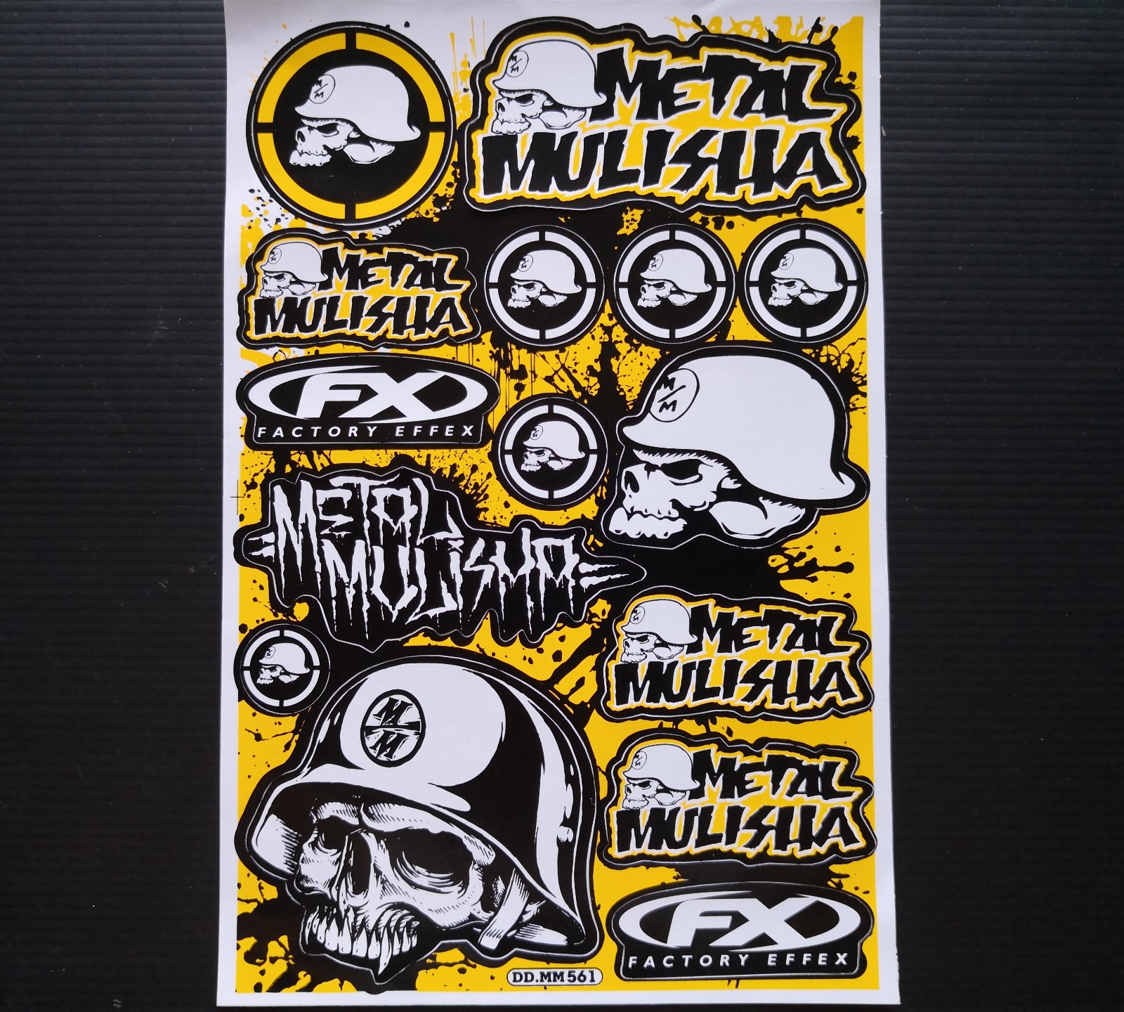 Metal Mulisha Sheets Stickers | 5 Pieces | Motorcycle ATV Racing Dirt ...