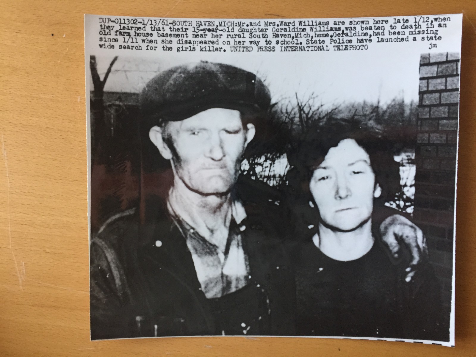 CRIME: Teenage Murder Victim Geraldine Williams Parents UPI News ...