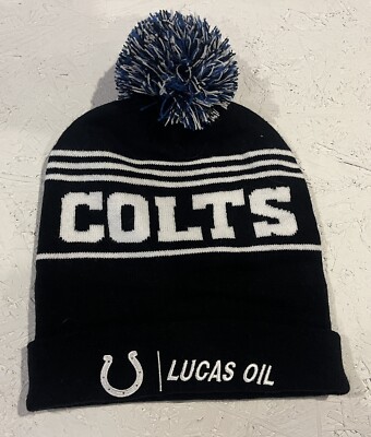 Indianapolis Colts Lucas Oil Beanie Winter Knit Hat Stocking Cap Men ...
