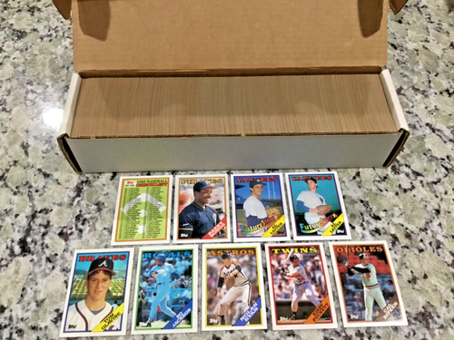 1988 TOPPS COMPLETE SET Bo Jackson, Tom Glavine Rookie, Ryan Bonds ...