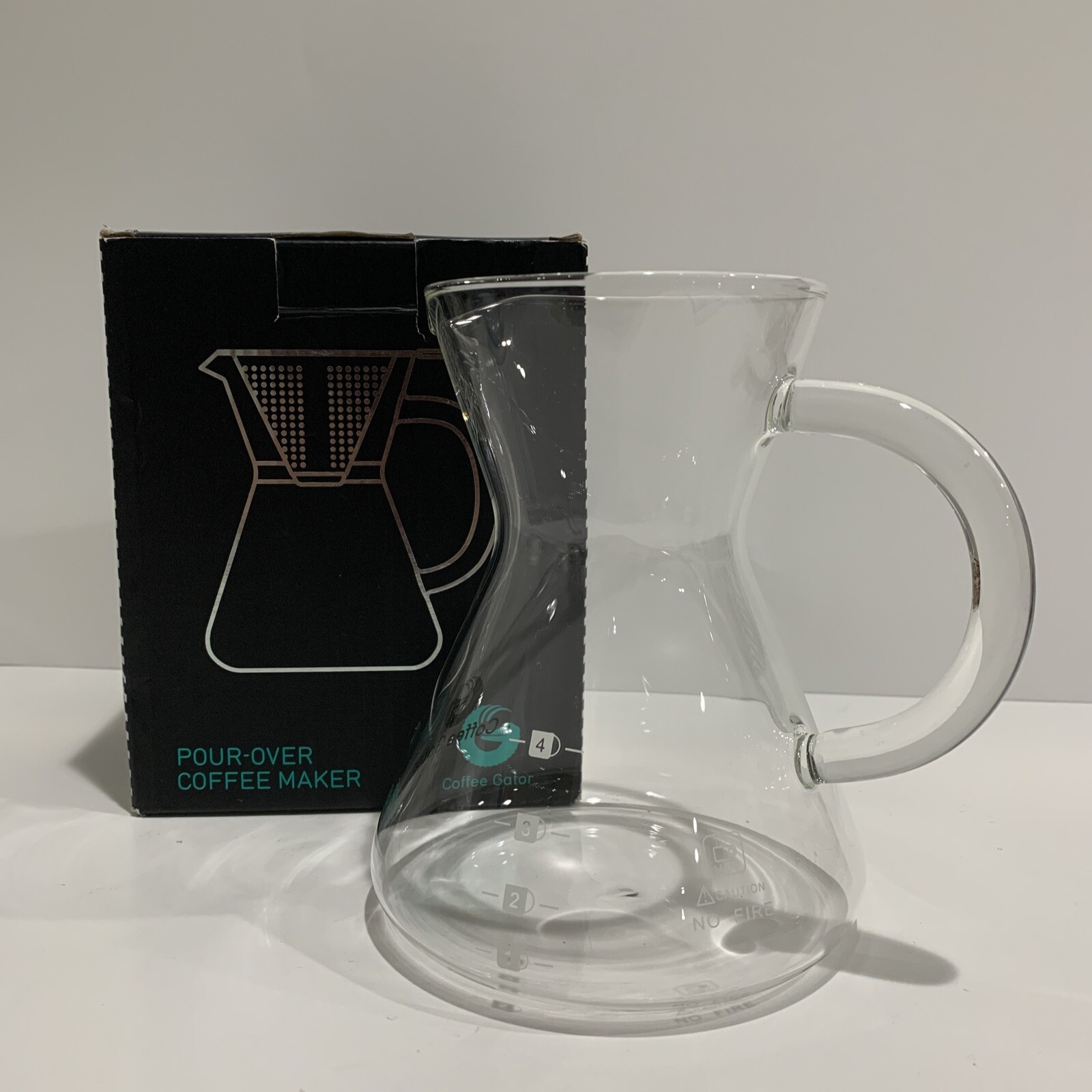 Coffee Gator Pour Over Coffee Maker, 14 oz, Glass Carafe Only, No ...
