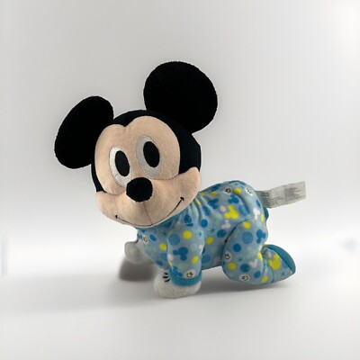 Vintage TOUCH N CRAWL MICKEY MOUSE Crawling Talking Plush Works Great ...