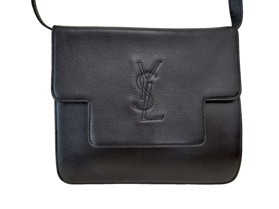*Rare* Yves Saint Laurent Shoulder Bag Purse Leather vintage Authentic ...