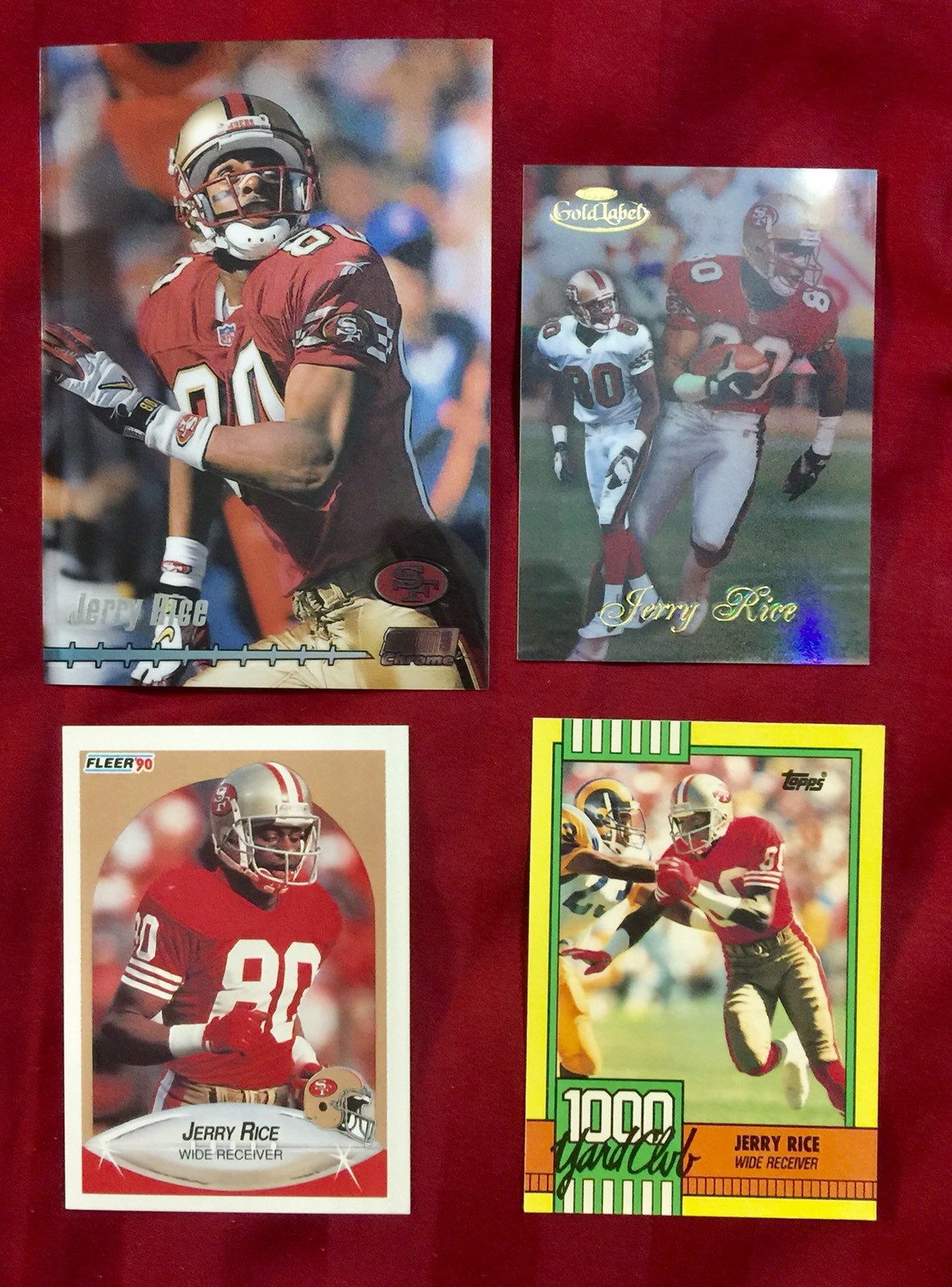 Jerry Rice Cards lot of 4 assorted cards | eBay