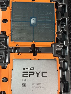 Qtà 4 - AMD 9554 Nuovo Sbloccato 64-Core 3.1GHz / 3.75GHz SP5 CPU 100 ...