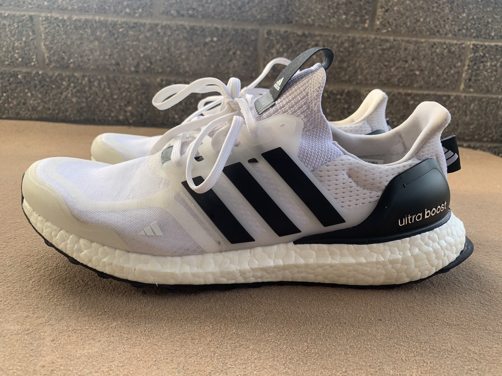 Adidas UltraBoost DNA MONO White Black Running Men’s … - Gem