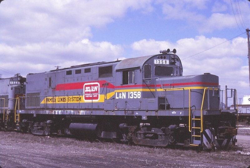 L&N 1358 ALCO C420 VERY NICE @ SILVIS, IL 1983 35MM SLIDE | eBay