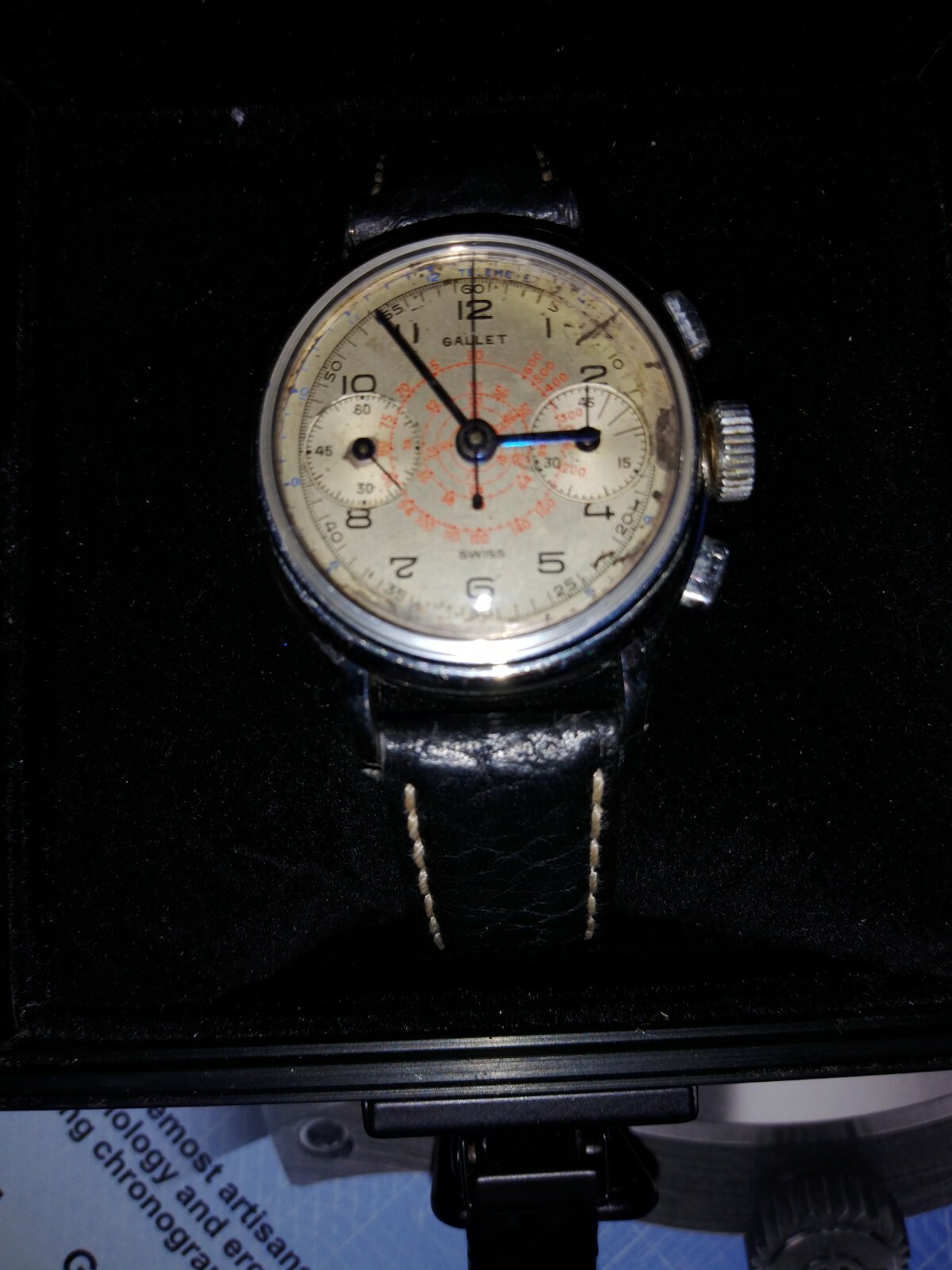 Gallet Commander Chronograph Excelsior Park Calibre 42 | eBay