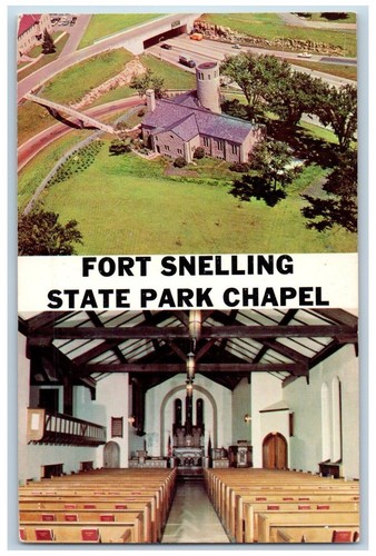 Fort Snelling Minnesota Postcard Interior Exterior Views Chapel State ...