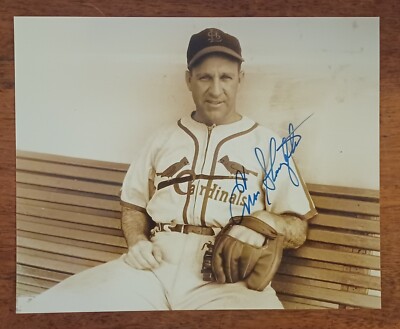 Enos Slaughter Signed Autograph 8x10 Sepia Photo Print St Louis ...