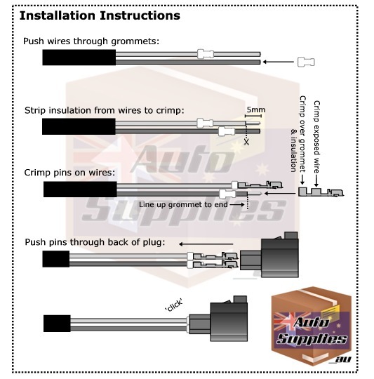 Intake Air Temperature (IAT) Sensor Connector Plug suit Toyota 2 pin ...
