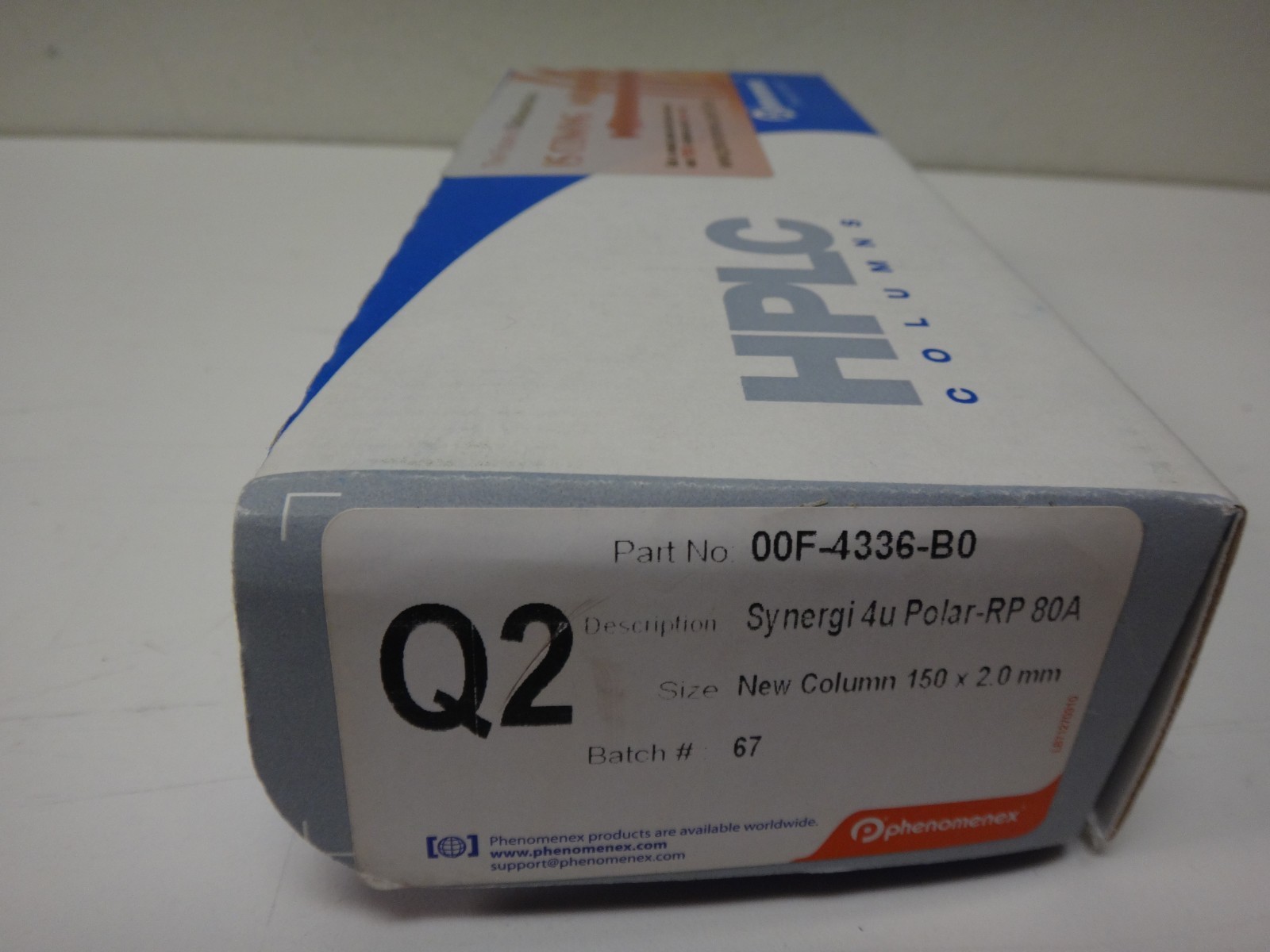 Phenomenex Synergi 4um Polar RP 80A 150x2.0mm 00F-4336-B0 Column 4 ...