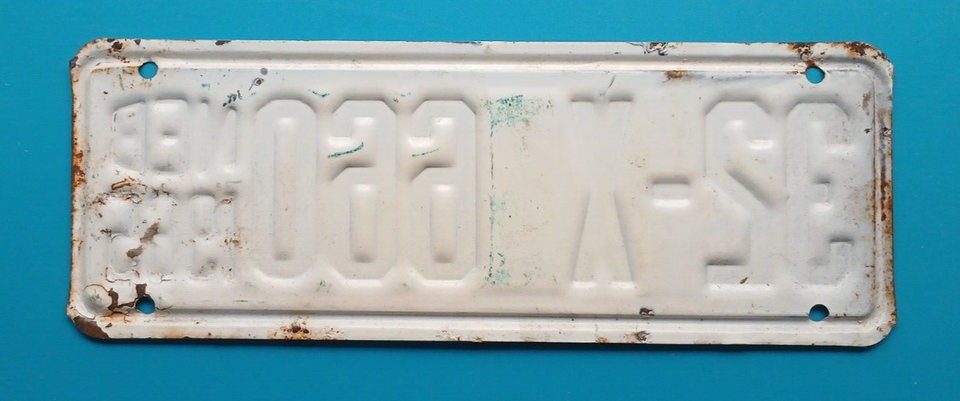 🐾 1965 NEBRASKA "TRAILER" LICENSE PLATE (32-X 660) THAYER COUNTY | eBay