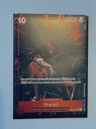 Shanks OP09-004 SR Alt Art One Piece TCG Empereurs dans le Nouveau ...