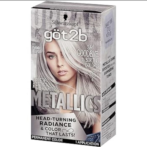 Schwarzkopf Got2B Metallic Silver Urban Greys Permanent Hair Dye M71 | eBay
