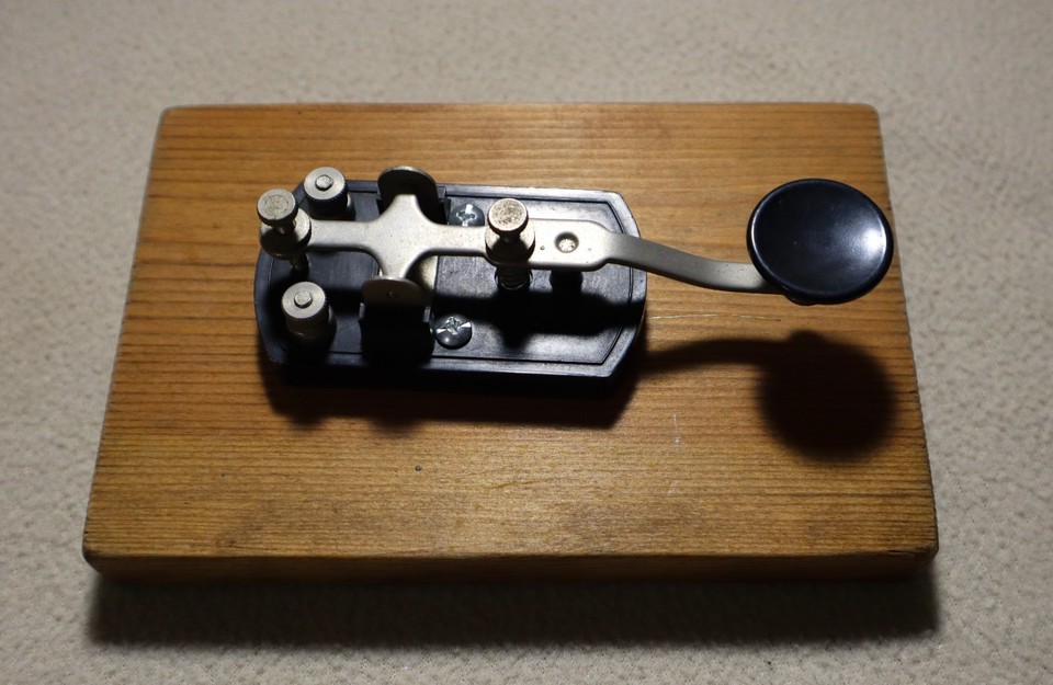TELEGRAPH MORSE CODE STRAIGHT KEY ~ KEYER FOR HAM AMATEUR RADIO | eBay UK