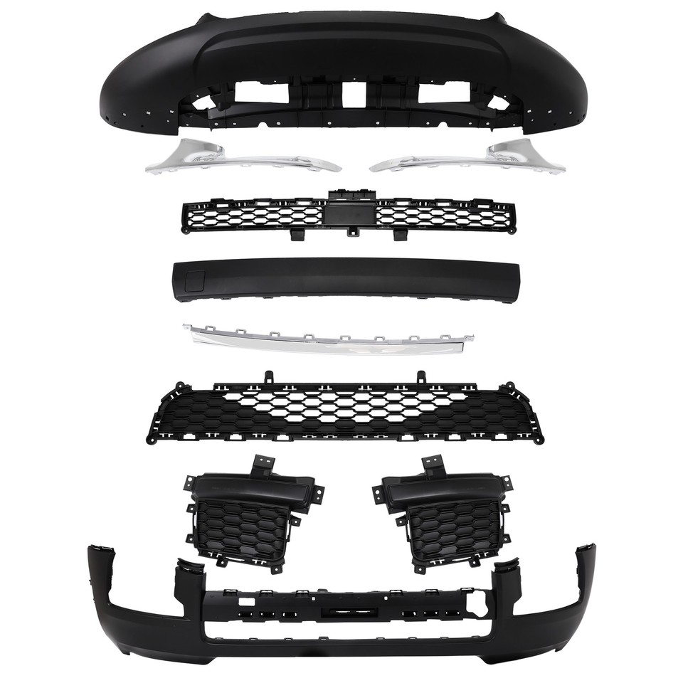 Fit 2021 - 2023 Jeep Grand Cherokee L Front Complete Bumper Asembly | eBay