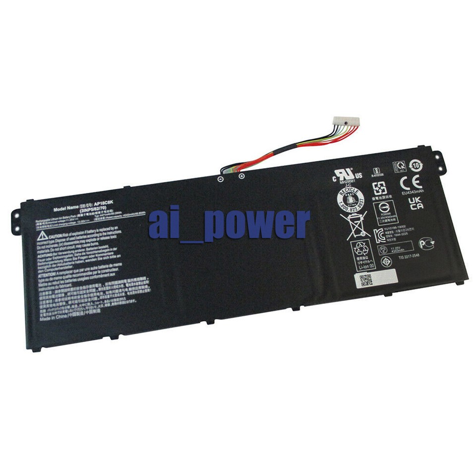 AC18C8K AP18C8K Battery For Acer Spin SP314 Swift 3 SF314 Aspire 5 A514 ...