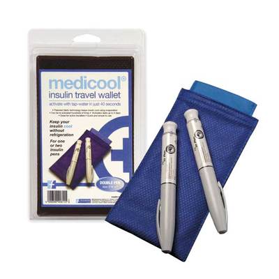 Poucho Insulin Travel Wallet Double pen Size Large 5.5" x 7 1/2" By ...