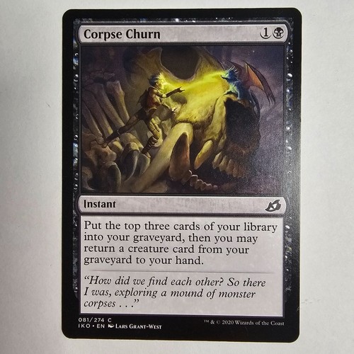 MTG Magic The Gathering Corpse Churn Card Instant Sorcery 081/274 IKO ...