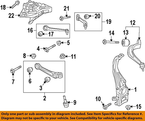 AUDI OEM 17-18 Q7 Front Suspension-Lower Ball Joint Bolt N10241507 | eBay