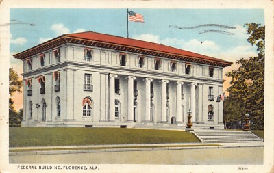 AL~ALABAMA~FLORENCE~FEDERAL BUILDING~MAILED 1936 | eBay