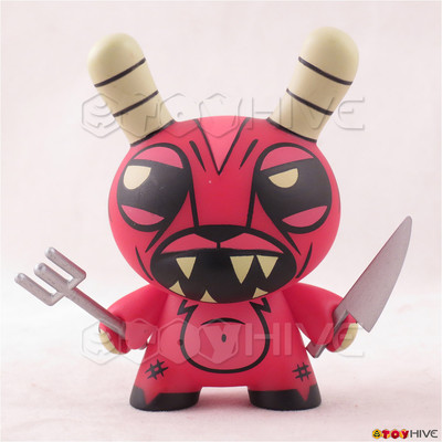 Kidrobot Dunny 2009 Endangered series vinyl figure red Demon by Joe ...