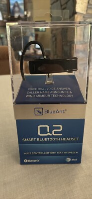 BlueAnt Q2 Smart Bluetooth Headset Voice Controlled Text to Speech *NEW ...
