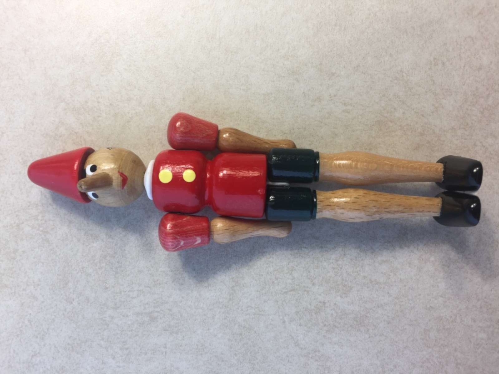 Vintage Wood Pinocchio Figurine Toy Doll by Mastro Geppetto Made in ...