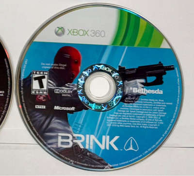 Brink Bethesda XBOX 360 - Disc Only Tested 93155117013| eBay