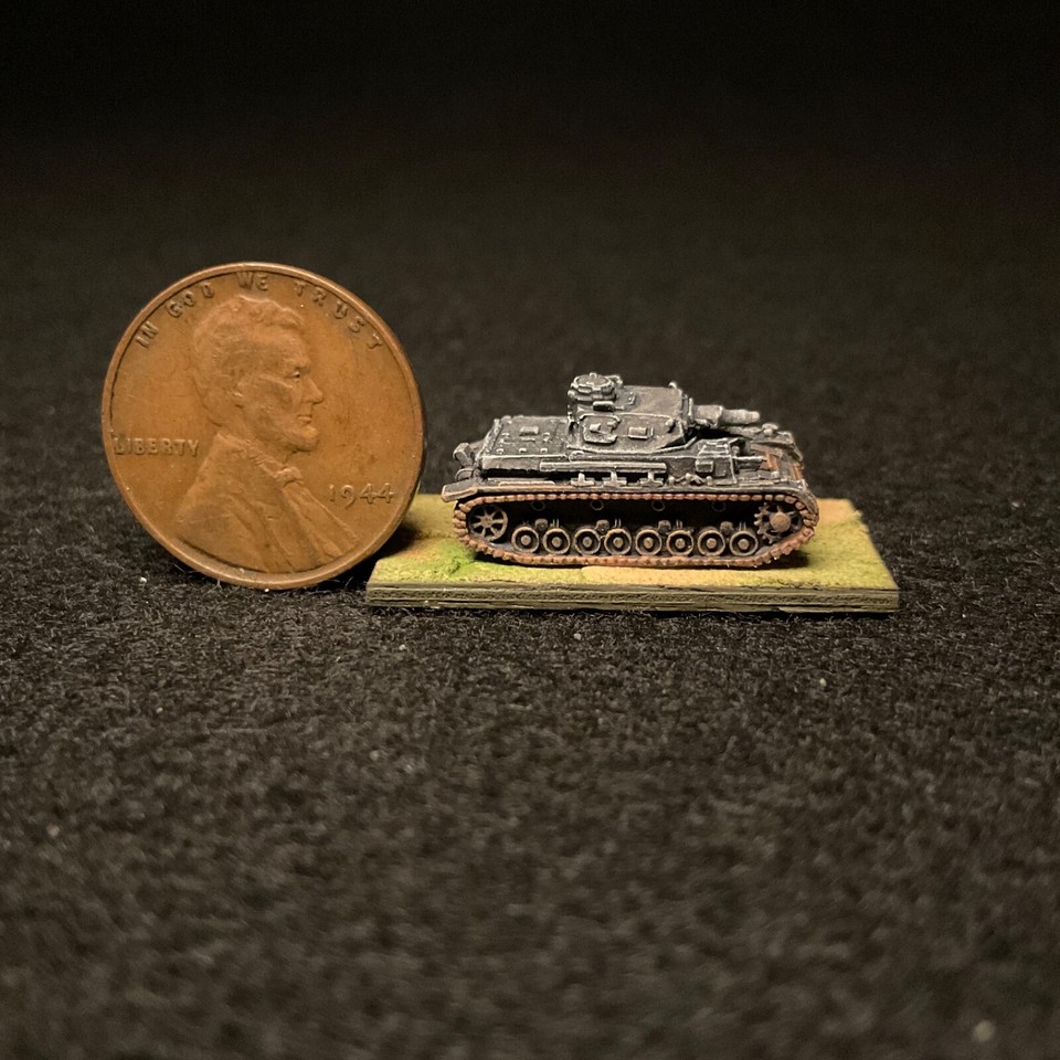 5x PAINTED GHQ 6mm 1/285 Micro Armour German PzIV D TANKS • 06HP-250011 ...