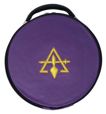 Masonic Cryptic Royal & Select Masonic Hat/Cap Case Purple - HAND MADE ...