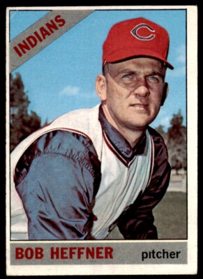 1966 Topps Baseball Card Bob Heffner A Cleveland Indians #432 | eBay