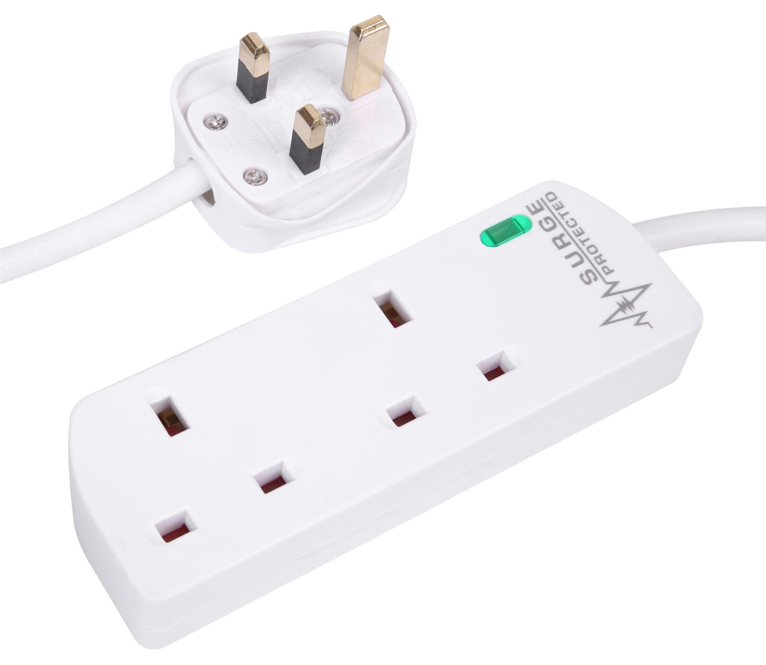 Mains EXTENSION CABLE 13 AMP UK PLUG MULTI LENGTH & GANG SOCKET ...