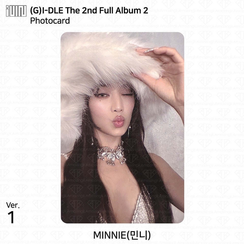 (G)I-DLE G-IDLE The 2nd Full Album 2 Two Photocard Mini Poster Message ...