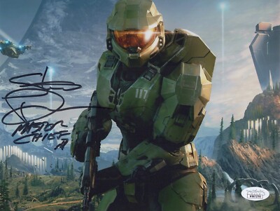 STEVE DOWNES Hand Signed HALO Master Chief 8x10 Photo Autograph JSA COA ...