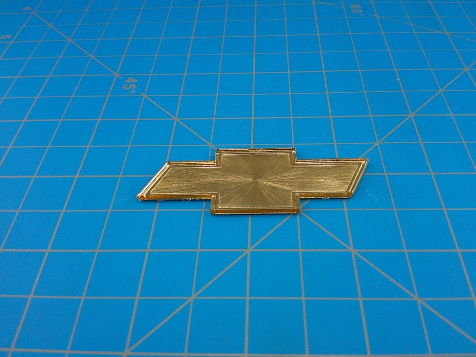 Chevrolet Gold Bowtie Emblem Badge Classic Car Truck Replacement GM OEM ...