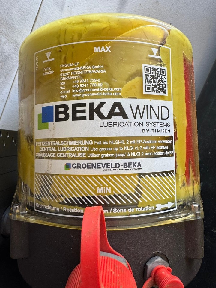 BEKA WIND Lubrication Pump – FKGGM-EP (Groeneveld-BEKA) – New / Open ...